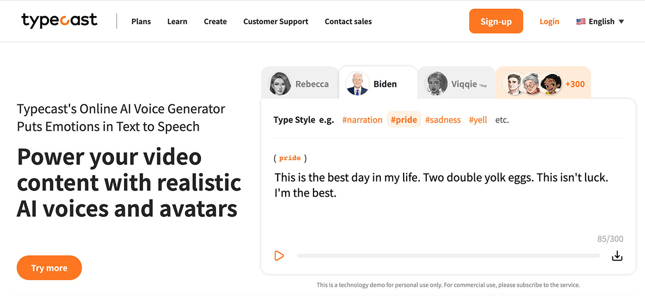 Looking for Celebrity Text to Speech? | Typecast