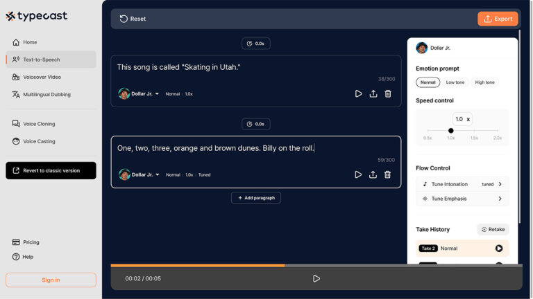 This AI Singing Voice Generator Can Help Make Music | Typecast