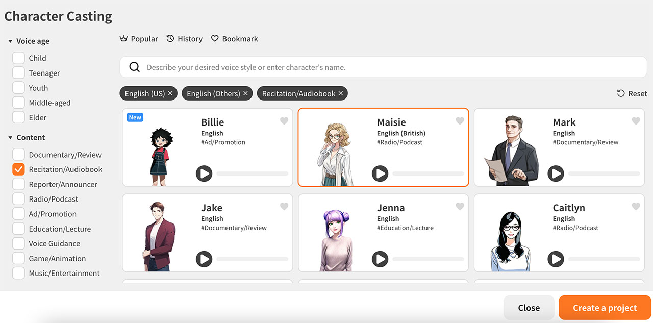 How to make an English Audio book with AI Voices | Typecast