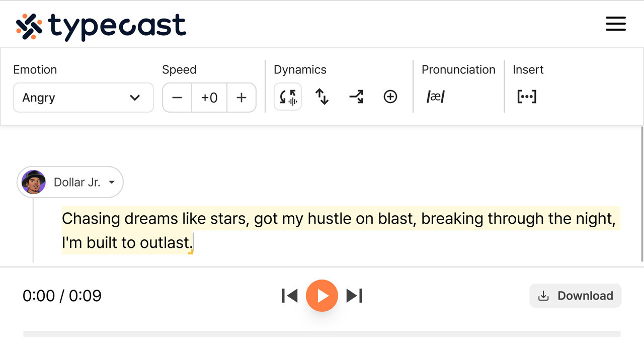 Rapper Voice Synthesizer Turns Your Text Into Rap Music | Typecast